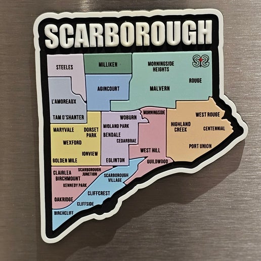 Scarborough Map Magnet – Scarborough Spots